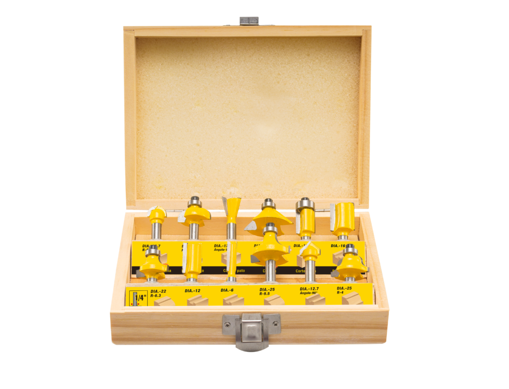 12 PIECE ROUTER BIT SET - aal-tools